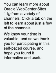 Oracle WebCenter Sites 11g: Getting Started With the Contributor Interface