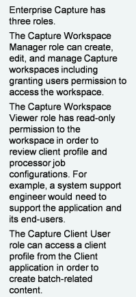Configuring Enterprise Capture Security